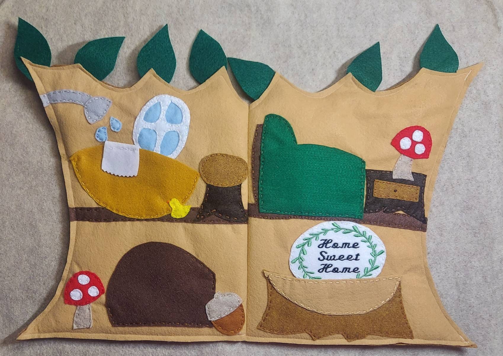 Finger Puppet Play Set! Squirrel Tree House! - Etsy