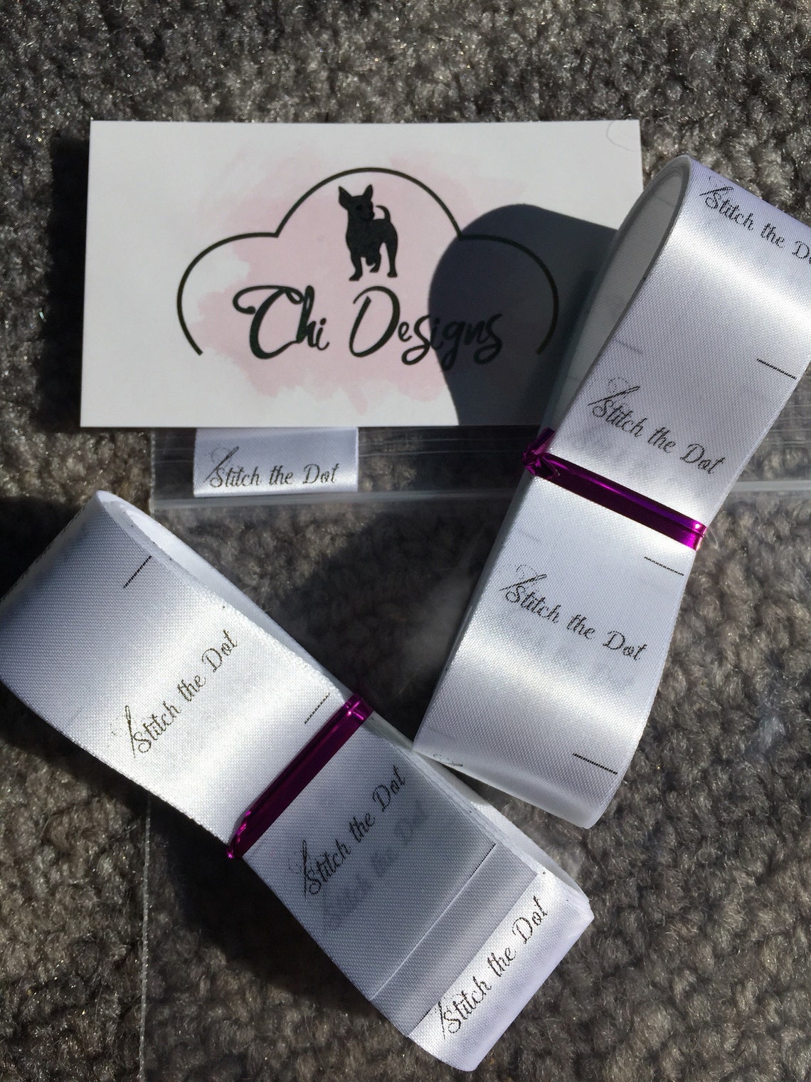 50 Small Folded Custom Tag / Satin Custom Labels/ Washable - Etsy