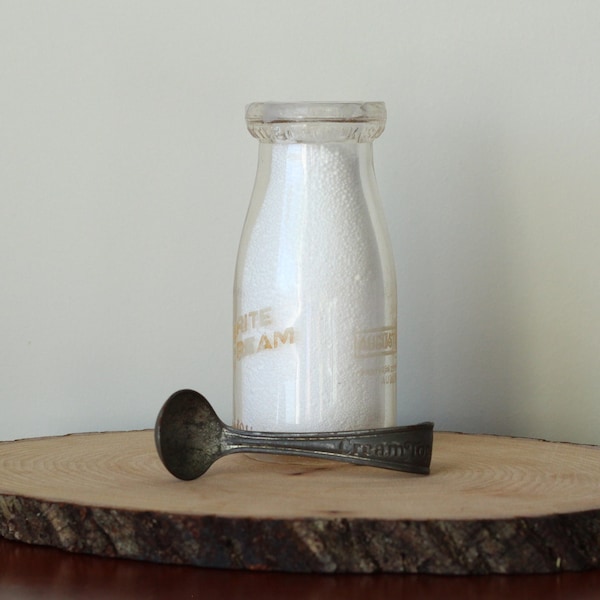 Antique Cream Spoon - Etsy
