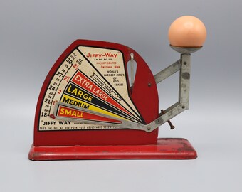 Vintage Egg Scale Oakes Manufacturer Metal Egg Scale Jiffy Way Type ...