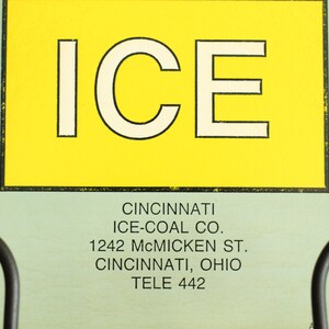 Antique Vintage Ice Card Sign Cincinnati Ohio 1929 NOS Ice Delivery - Etsy