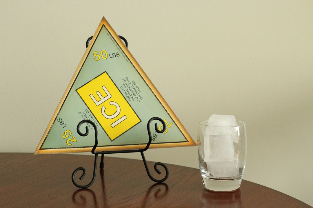 Antique Vintage Ice Card Sign Cincinnati Ohio 1929 NOS Ice Delivery - Etsy