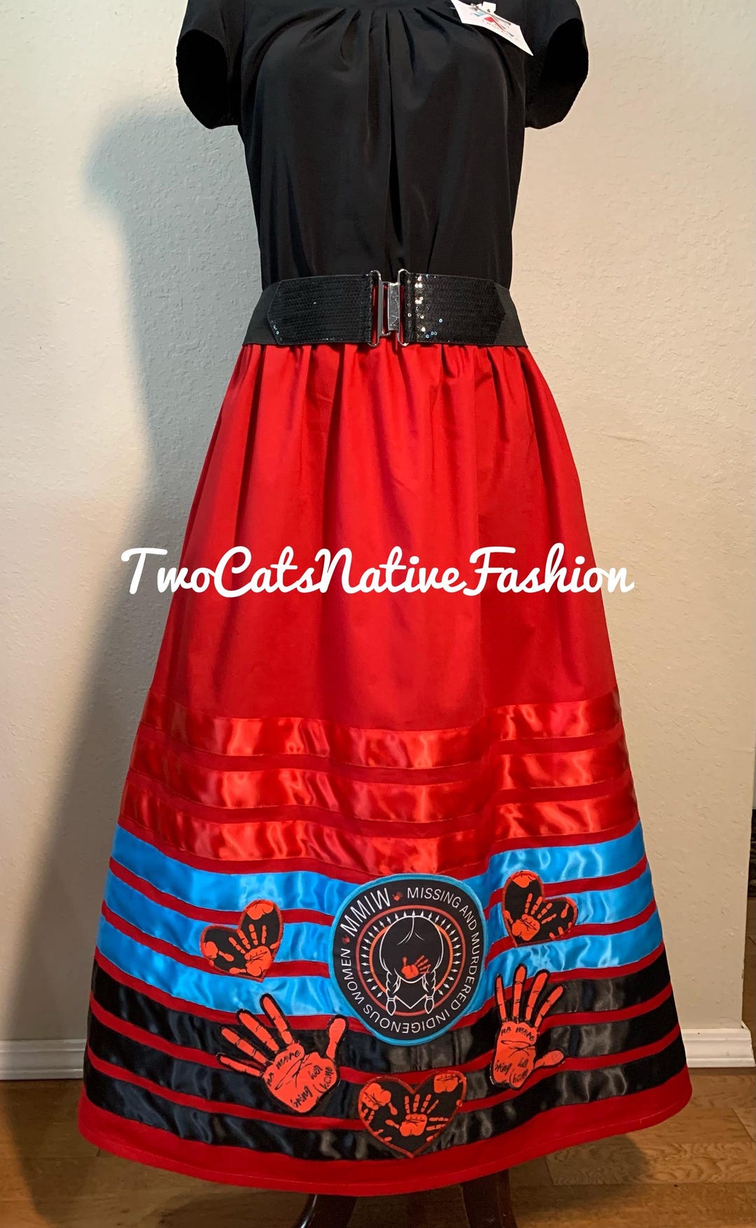MMIW Red Ribbon Skirt - Etsy
