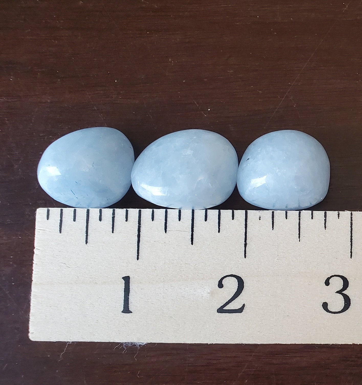 Buy Baby Blue Calcite Crystal Tumbled Smooth Stone Crown, Third Eye ...