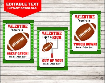 Football valentine | Etsy