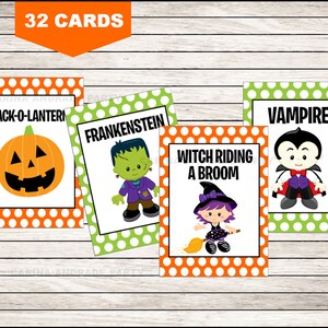 Halloween Charades Party Game Printable PDF Printable 32 - Etsy