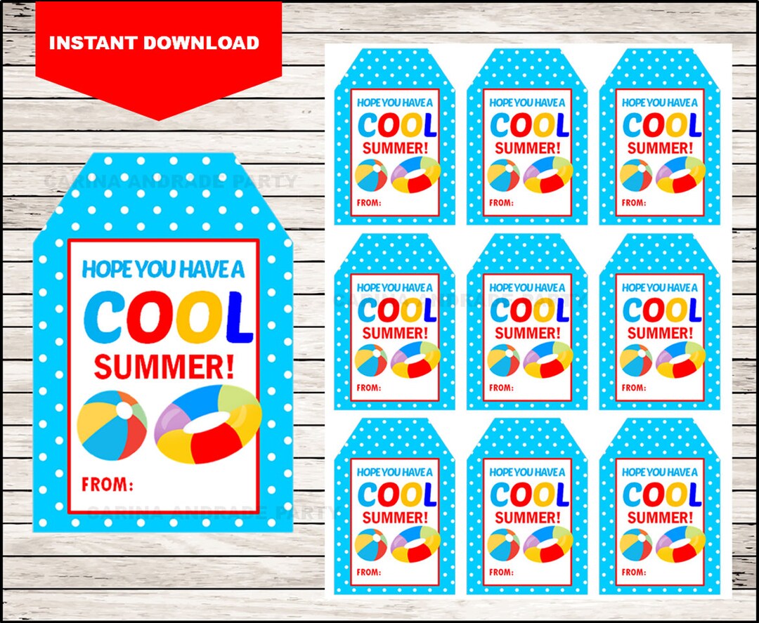 Printable Bursting With Fun End of School Cards , Hope You Have a Cool ...