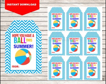 Have a Ball This Summer Cards, Beach BALL End of School Cards, Funny ...