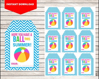 Have a Ball This Summer Cards, Beach BALL End of School Cards, Funny ...