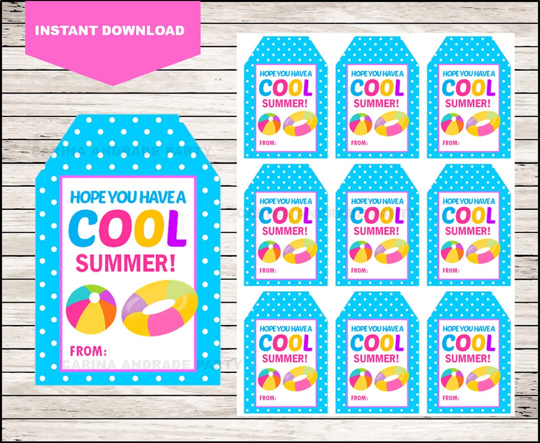 Printable Bursting With Fun End of School Cards , Hope You Have a Cool ...