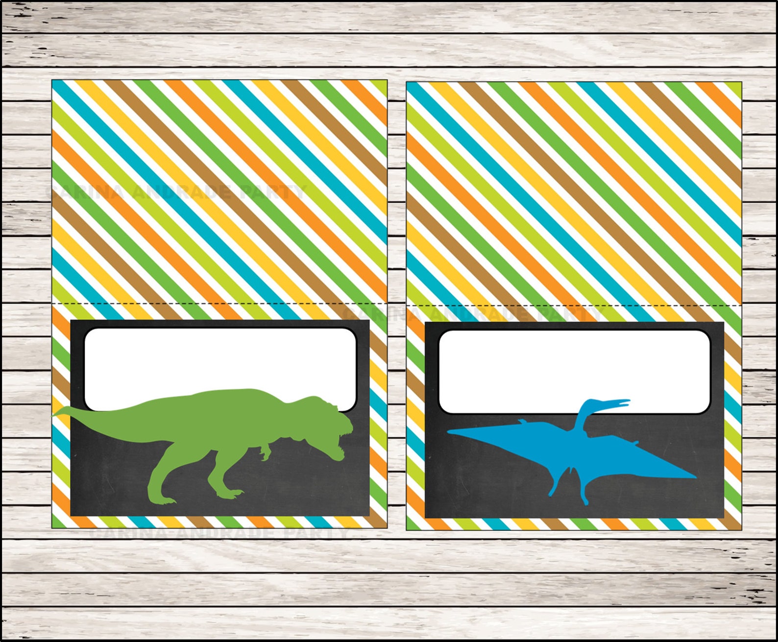 Dinosaur Food Labels Printable T-rex Food Tent Cards - Etsy