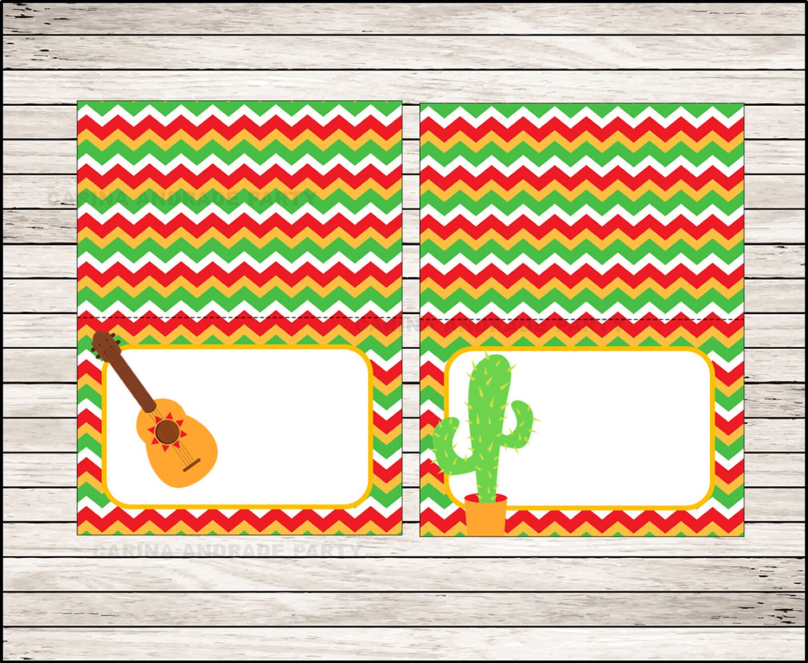 Mexican Fiesta Food Labels Instant Download, Cinco De Mayo Party Tent ...