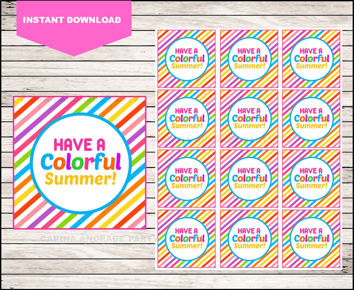 Printable End of School Cards Have a Colorful Summer Funny - Etsy