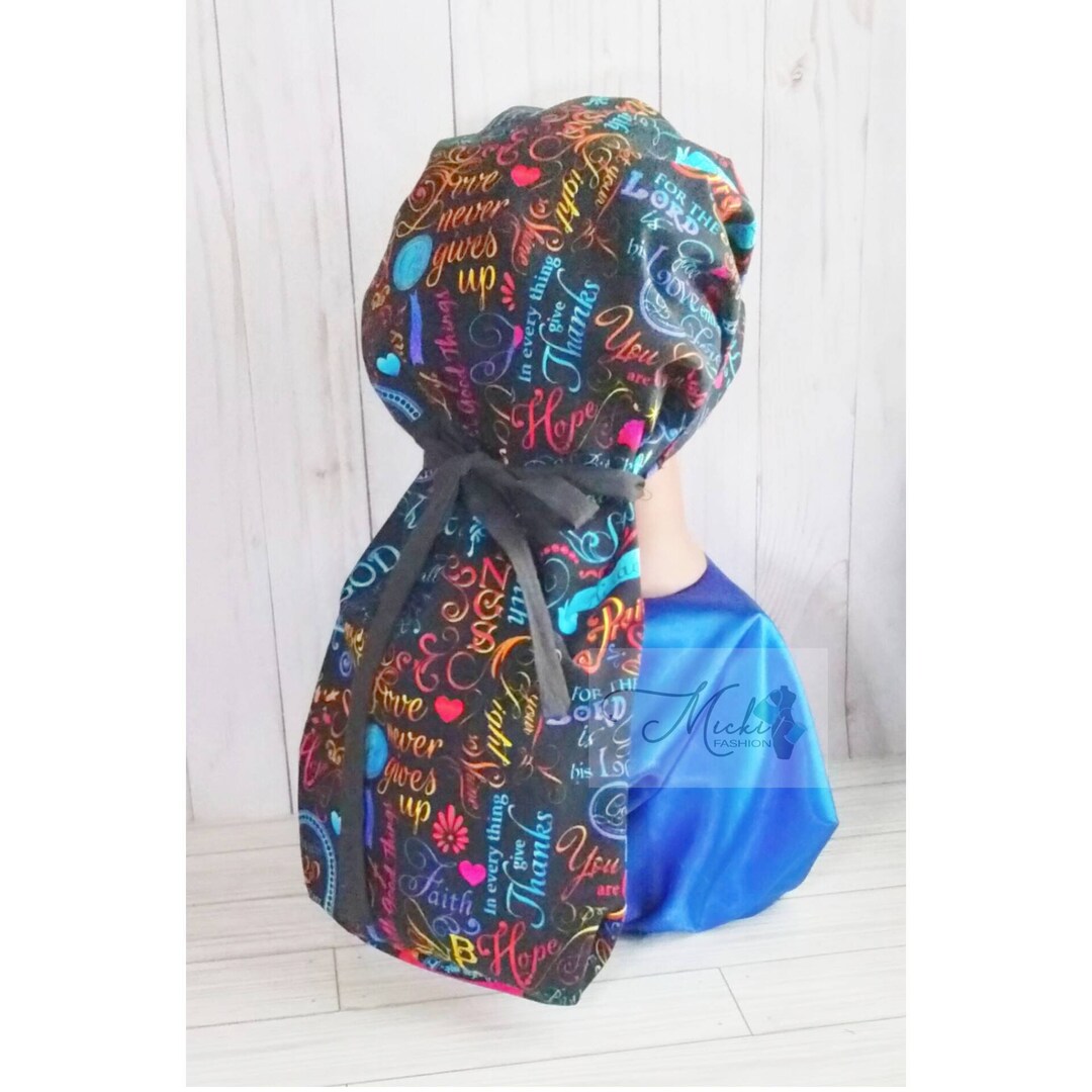 Extra Long Bonnet for Ponytail, Braids Locs and Twists With Satin ...