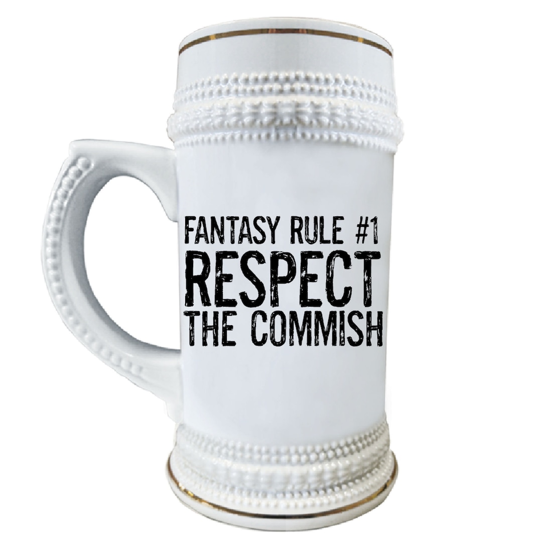 Customized Fantasy Football Beer Stein, Fantasy Commissioner Gift ...