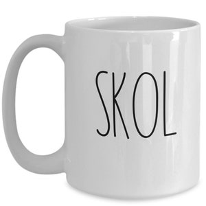 Skol Mug - Minimalist Font Style, Minnesota Football Cheer Mug ...