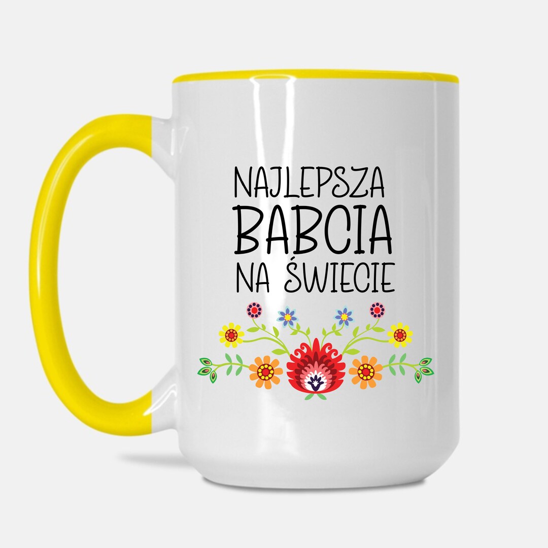 Mothers Day Gift, Worlds Best Babcia, Polish Coffee Mug Gift, Mothers ...