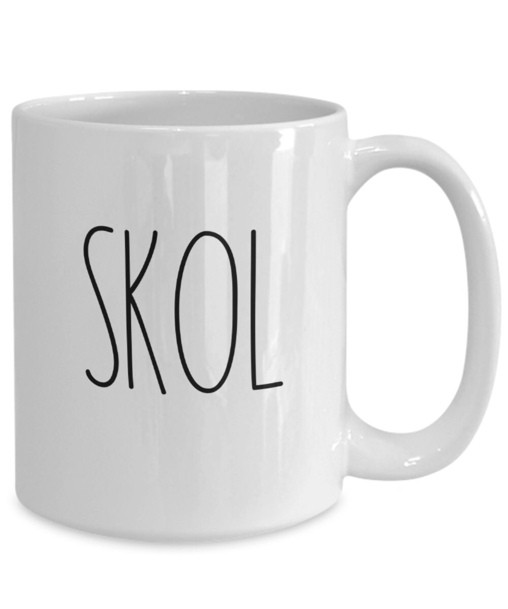 Skol Mug Minimalist Font Style Minnesota Football cheer | Etsy