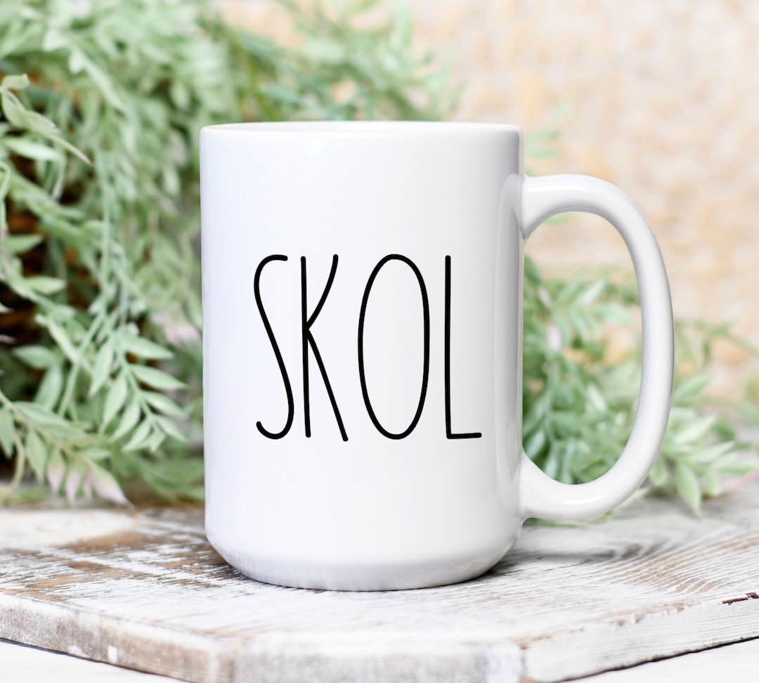 Skol Mug - Minimalist Font Style, Minnesota Football Cheer Mug ...