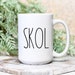 Skol Mug Minimalist Font Style Minnesota Football Cheer - Etsy