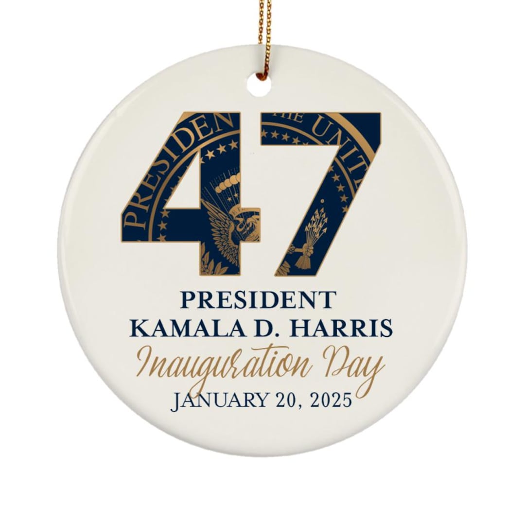 Kamala Harris Inauguration Ornament, Election 2024, Political Gift ...