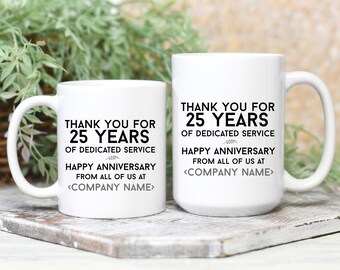 Work Anniversary Mug | Etsy