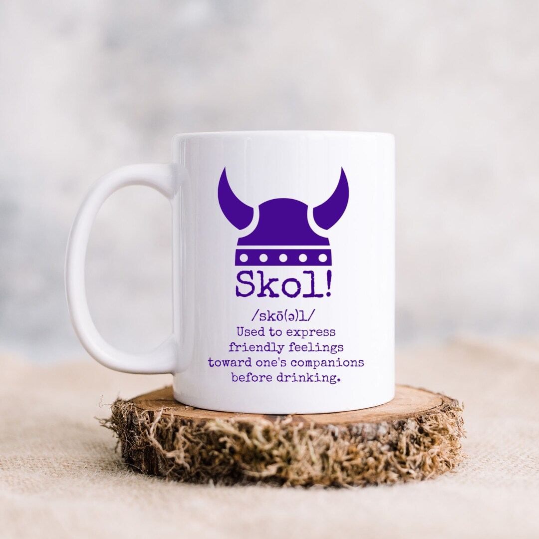 SKOL! Coffee Mug - Vikings, MN Football, Purple, Vikings Cheer, Fan Mug ...