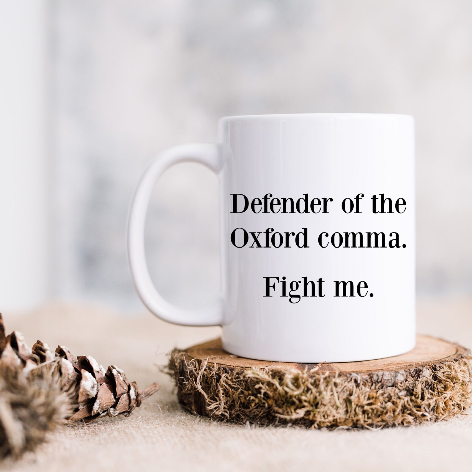 Oxford Comma Mug, Grammar Police Coffee Cup, Defender of the Oxford ...
