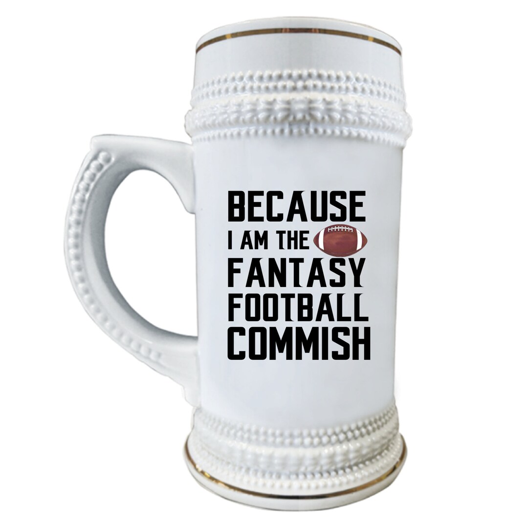 Fantasy Football Commish Beer Stein, Personalized Gifts, Beer Lovers ...