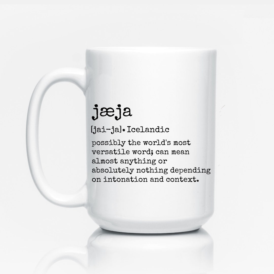 Jæja Definition Mug, Icelandic Definition, Nordic Gifts, Icelandic Gift ...