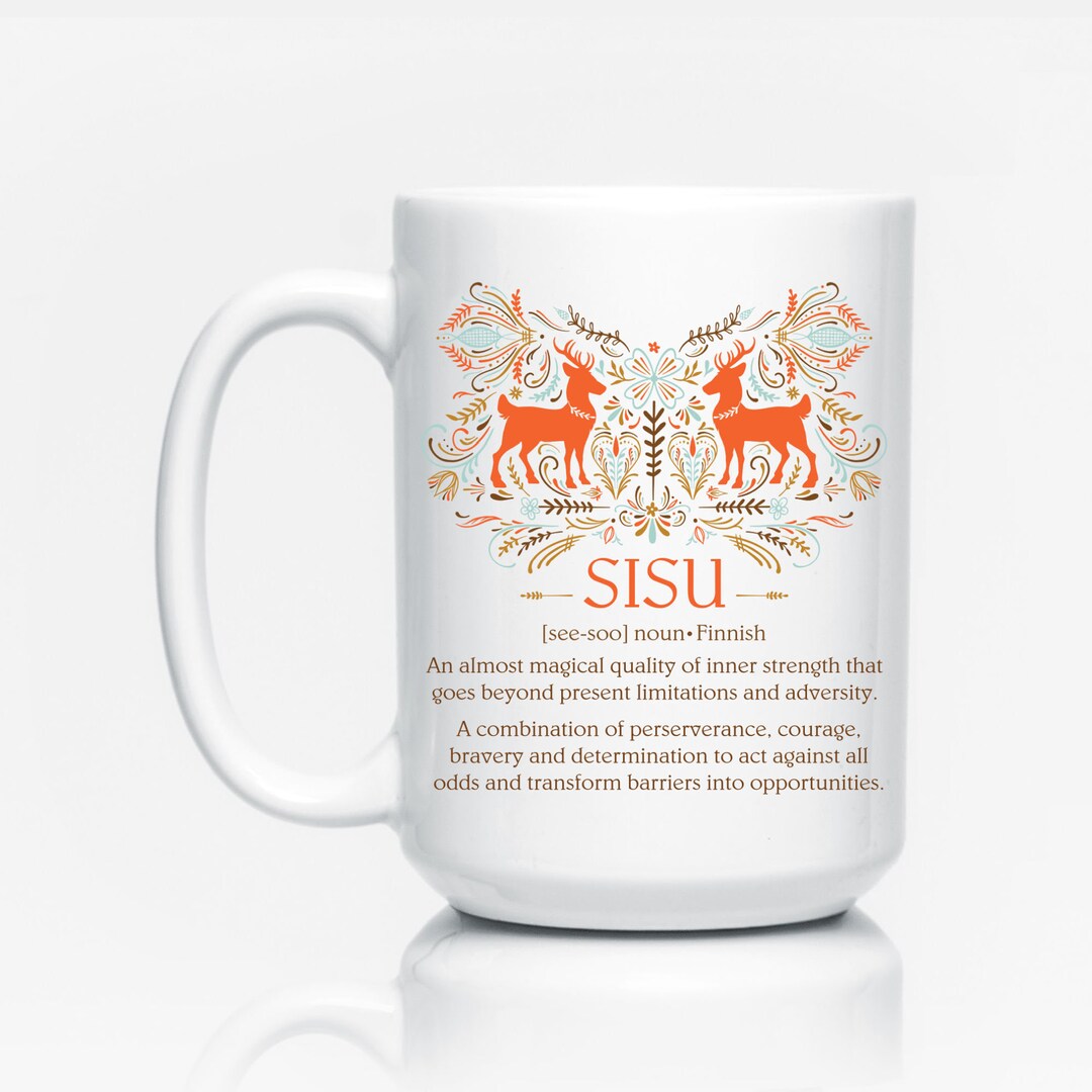 Sisu Definition, Finnish Coffee Mug, Hygge Gifts, Nordic Mug ...