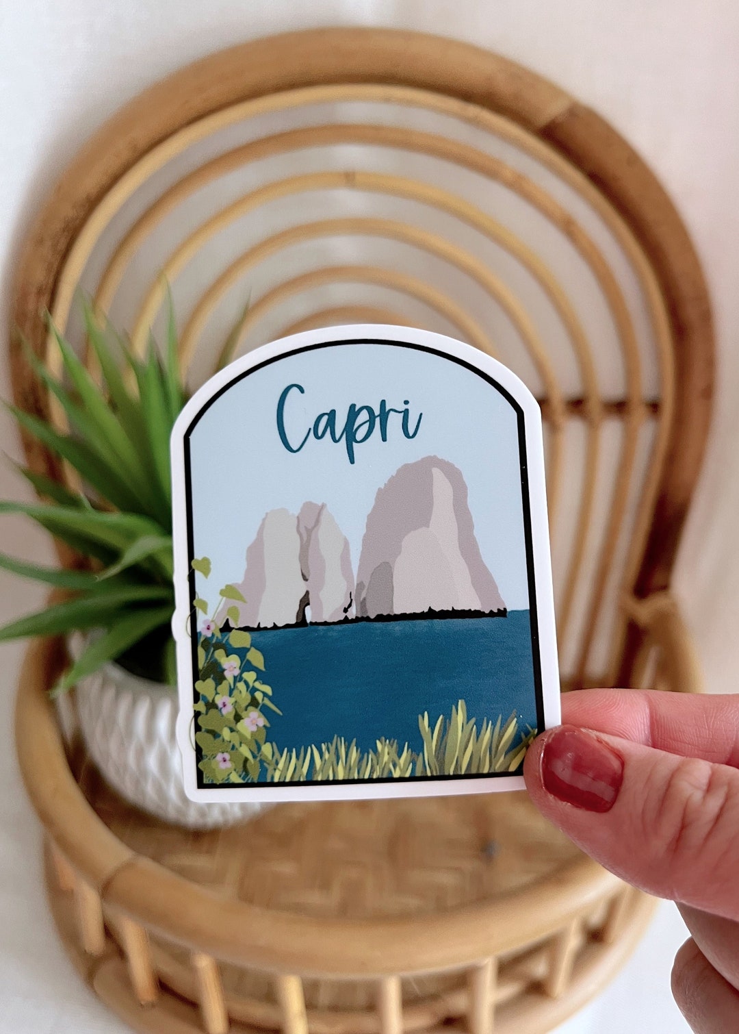 Capri Sticker, Capri Italy Sticker, Italy Sticker, Italian Sticker ...