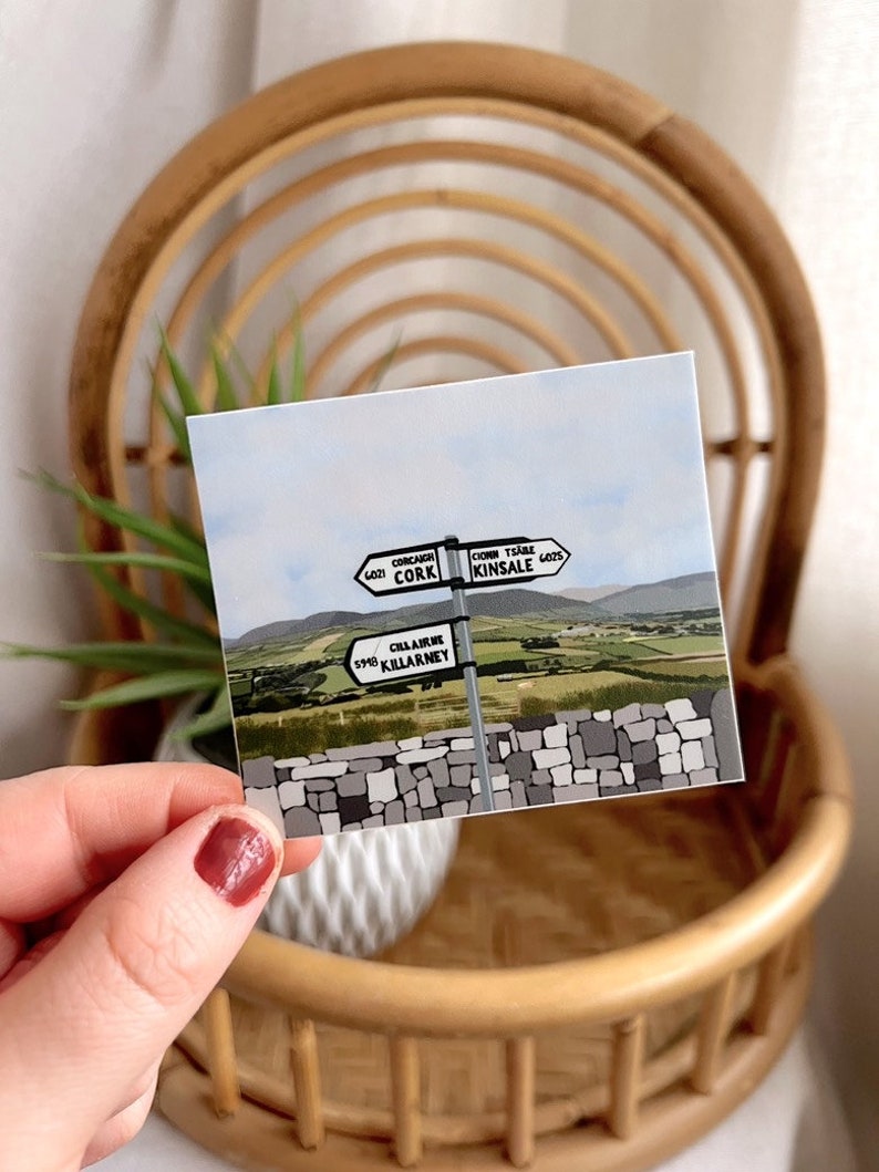 Ireland Road Sign Sticker, Ireland Sticker, Irish Landscape Sticker ...