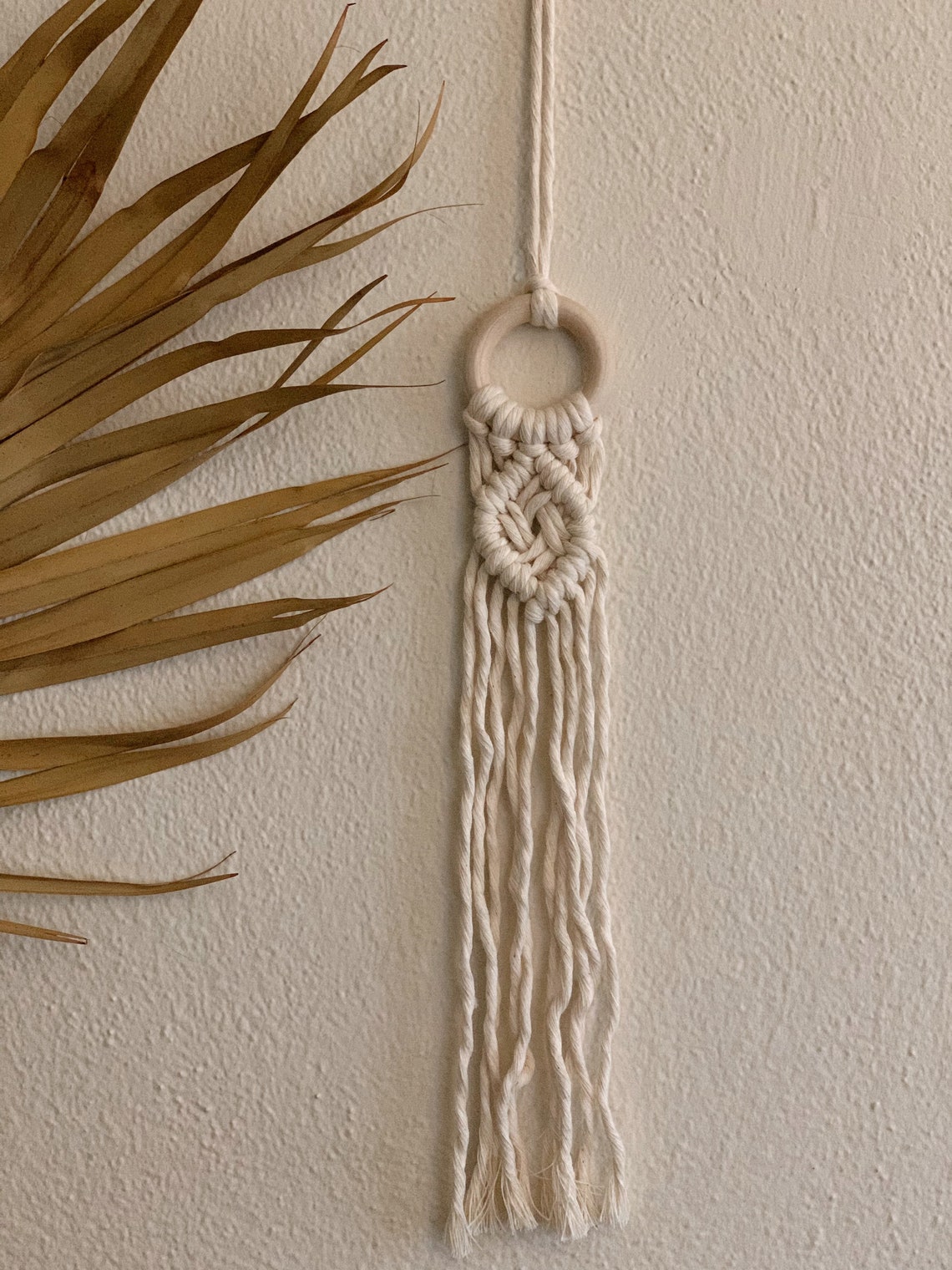 Boho Miniature Macrame Wall Hanging, Small Macrame Wall Hanging ...