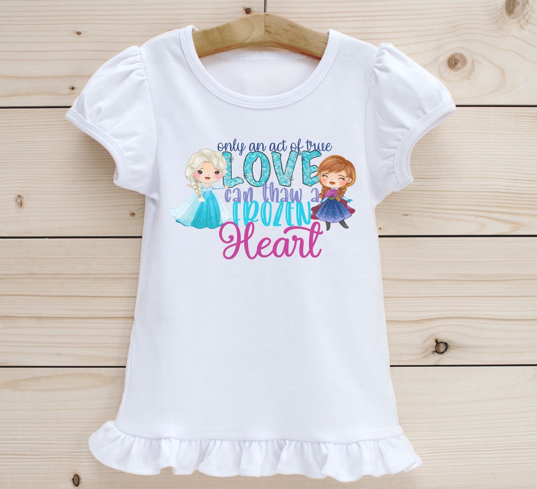 Thaw Frozen Heart Shirt, Personalized Frozen Tees, Family Disney ...