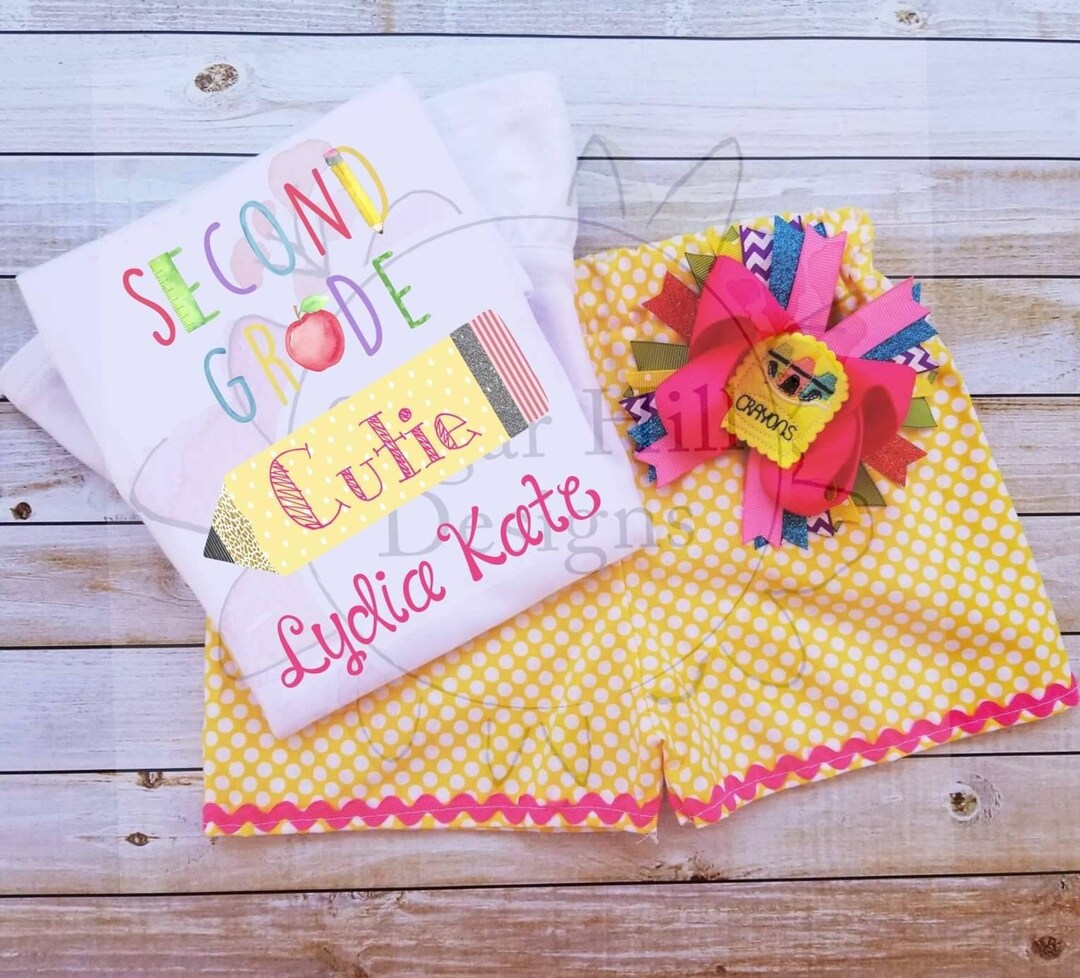 First Day Of Second Grade Outfit First Day Of School Girls Etsy first-day-of-second-grade-outfit-first-day-of-school-girls-etsy