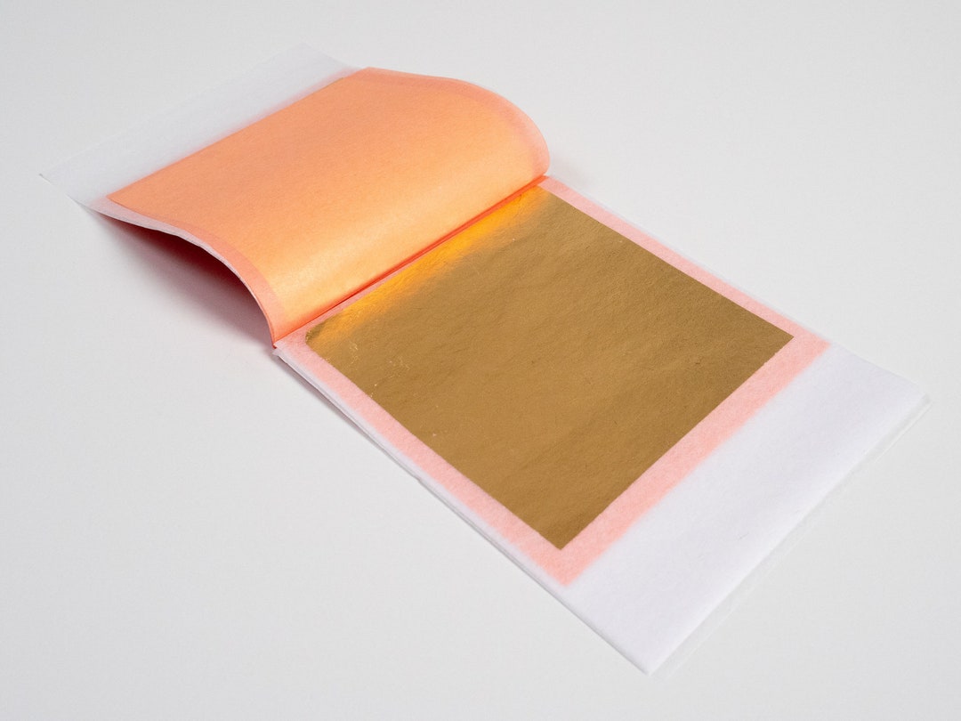 24 Karat Edible Gold Leaf Transfer Sheets, Baking & Gilding (10 Sheets ...