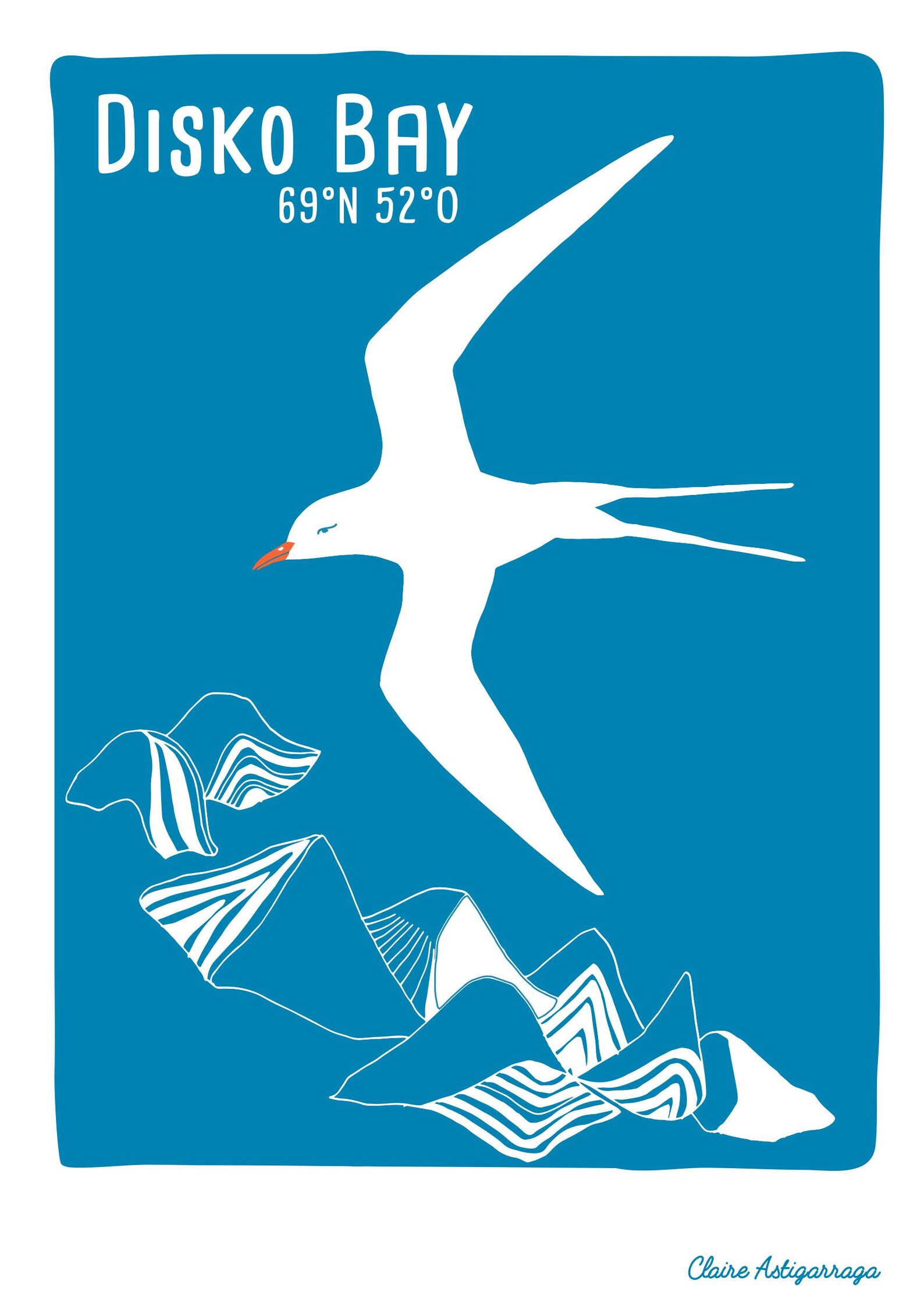 Map A5, SEAGULL, Series "artists in the Arctic" - Etsy