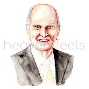 Russell M Nelson PRINT President Russell M Nelson Prophet - Etsy