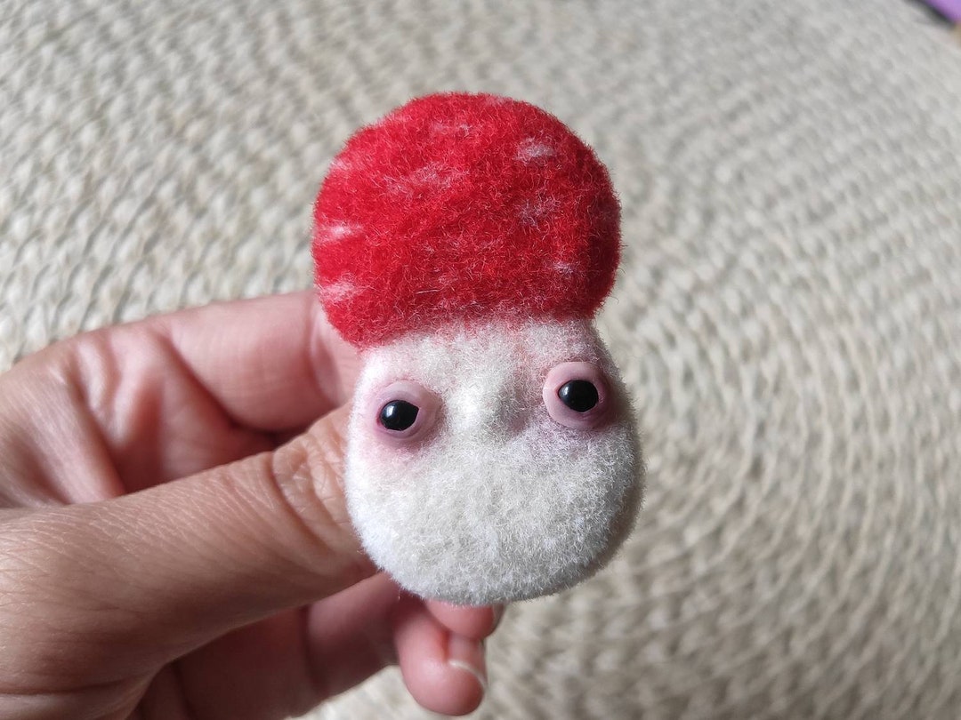 Amanita, Sad Mushroom, Needle Felted Brooch Fly Agaric - Etsy