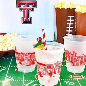 Texas Tech University Campus Landmarks Frosted Roadie Cup 10 - Etsy