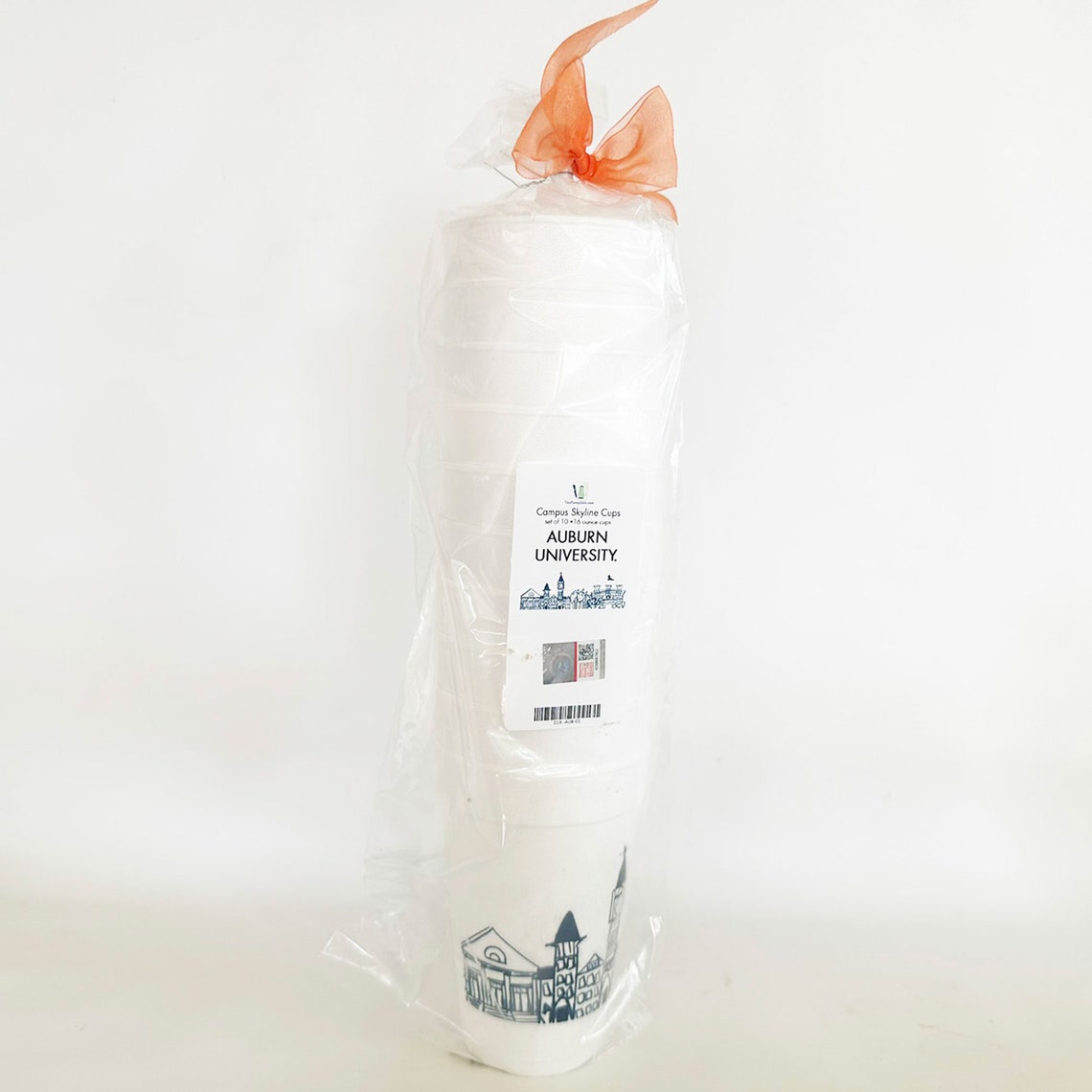 Foam Cup 10 Pack {auburn University Skyline-auburn Alabama} - Etsy