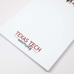 Texas Tech University Campus Skyline Notepad – Lubbock - Etsy