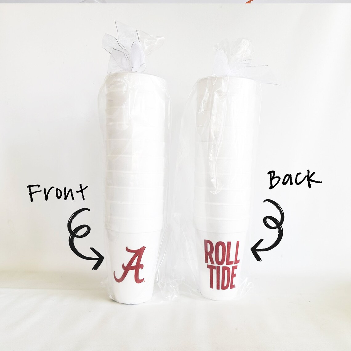 University of Alabama/roll Tide {styrofoam Cup 10 Pack} - Etsy