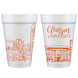 Clemson University Campus Skyline - Clemson, South Carolina {disposable ...