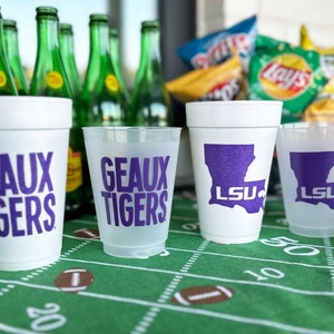 Louisiana State University (LSU) Logo/geaux Tigers {styrofoam Cup 10 ...