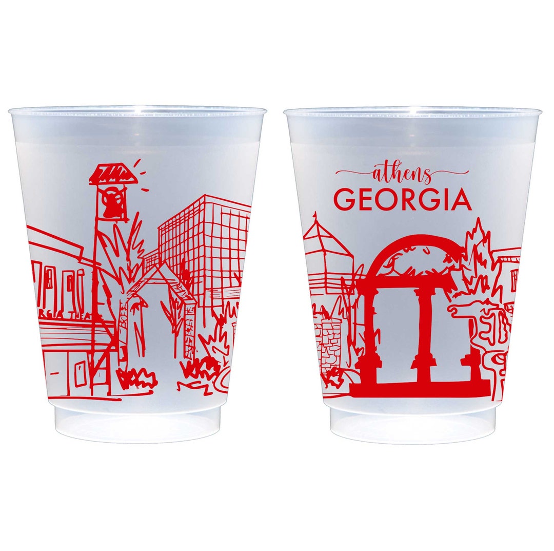 Athens, Georgia Skyline Frosted Roadie Cup 10 Pack - Etsy