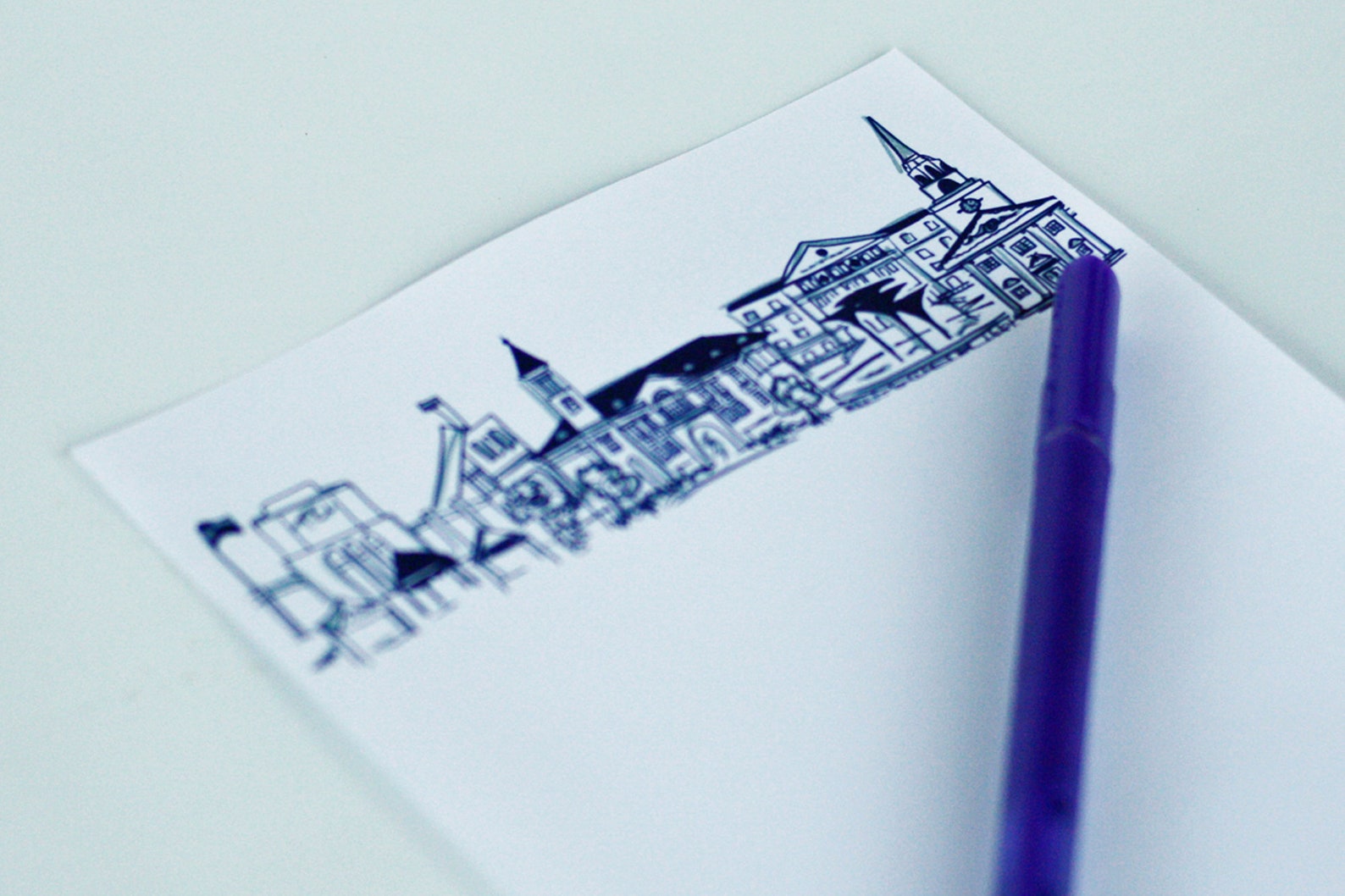 Personalized Notepad Set texas Christian University Campus - Etsy