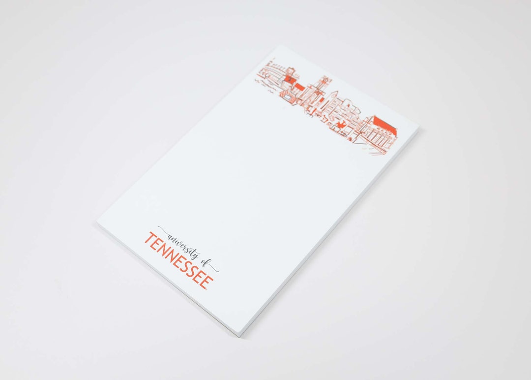 University of Tennessee Campus Skyline Notepad - Knoxville - Etsy