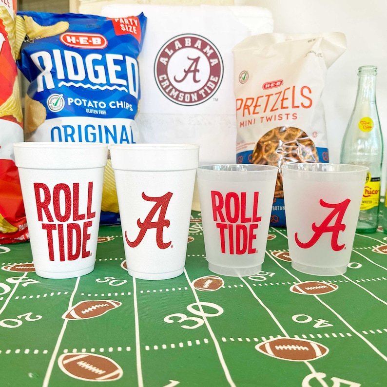 University of Alabama/roll Tide {styrofoam Cup 10 Pack} - Etsy